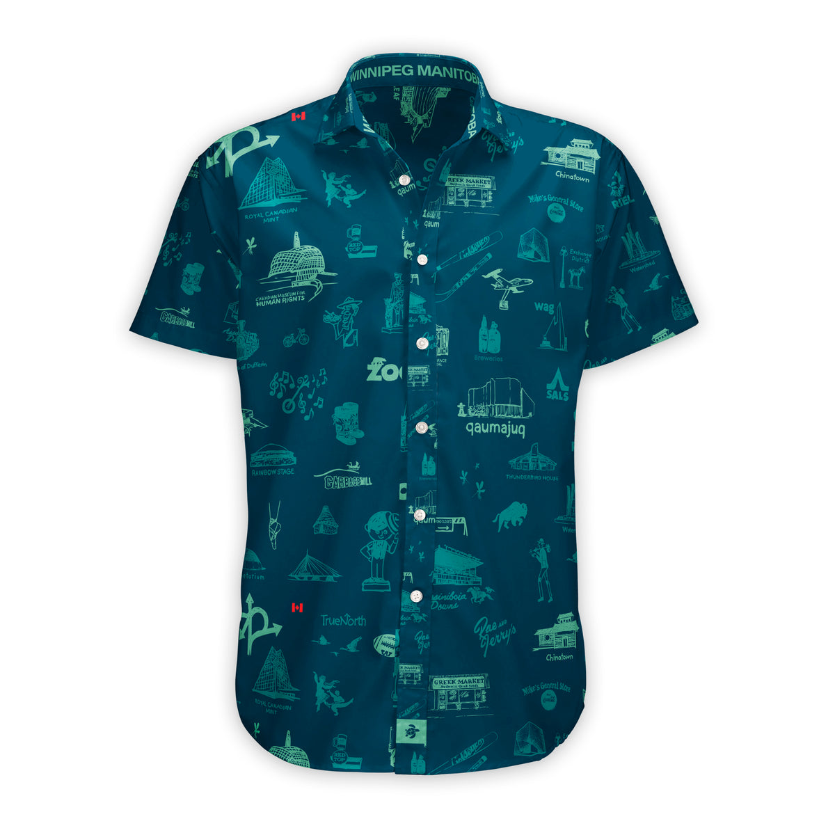 PEG SHIRT | SANDBAR - Sketchy Winnipeg Stuff | Northern Lights Navy ...